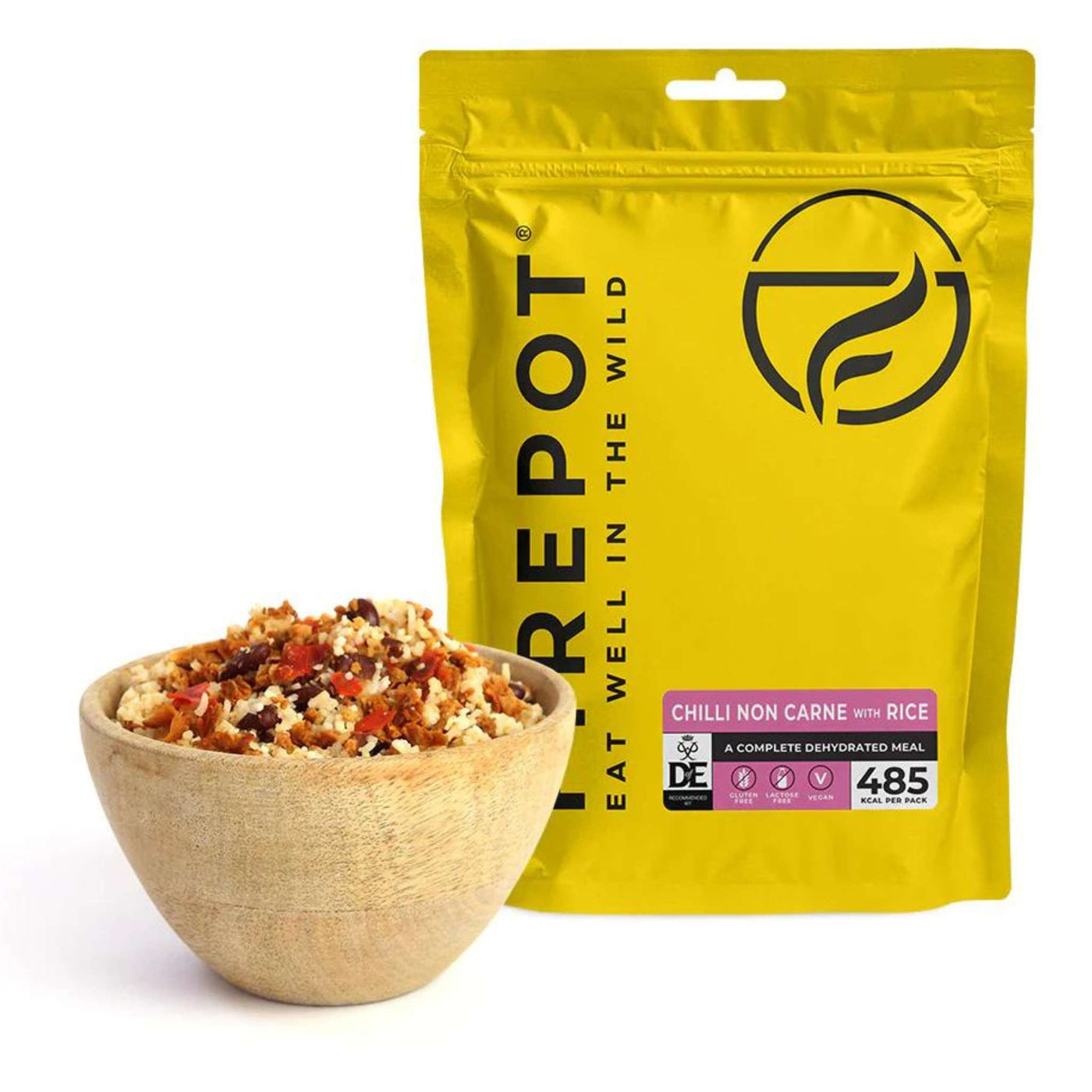 Firepot Chilli Non Carne with Rice - Regular Serving | Dehydrated Meals ...
