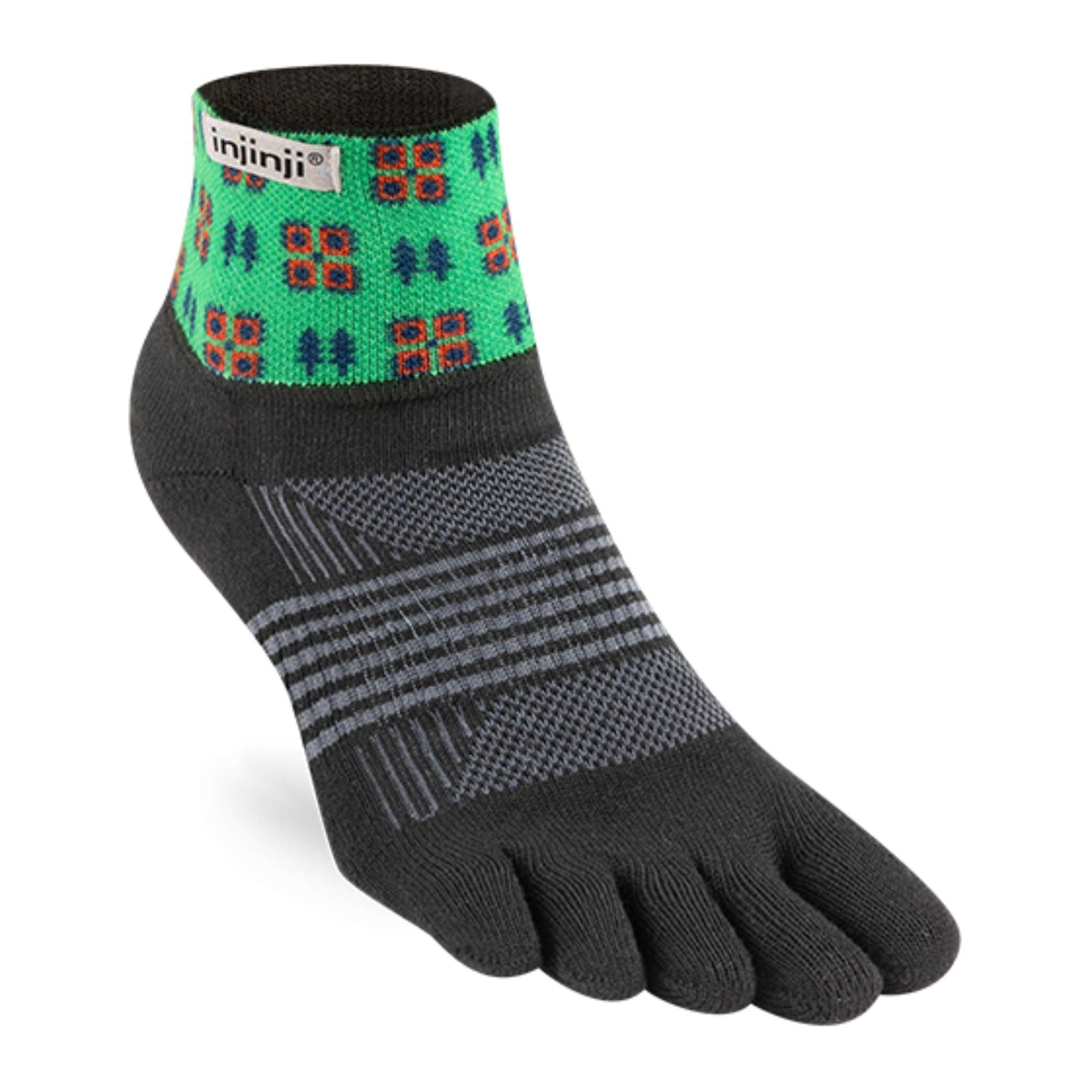 Injinji Trail Artist Designed Evergreen Womens - Mini Crew | Injinji ...