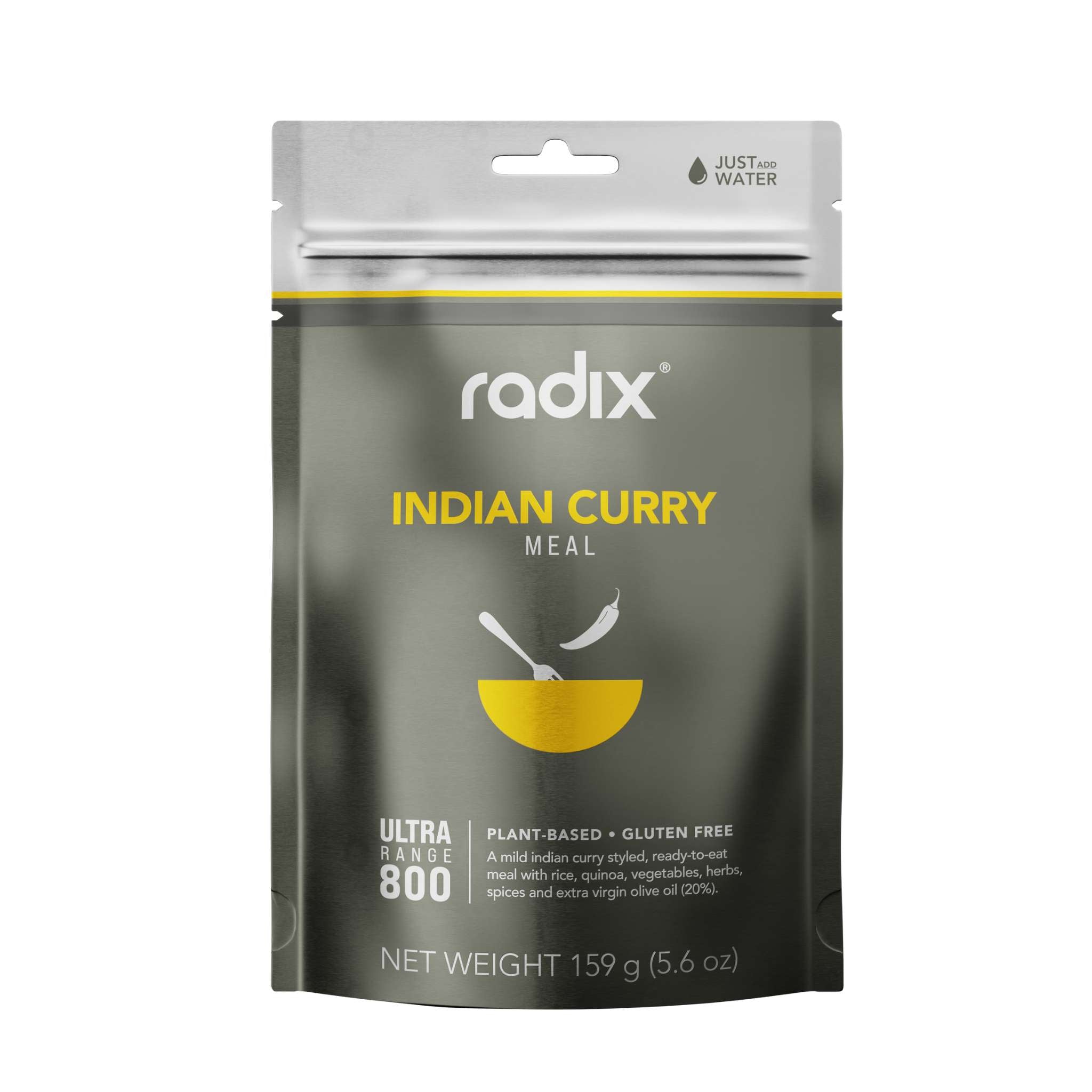 Radix Nutrition Ultra 800kcal Main Meal - Indian Curry V9 – Further Faster