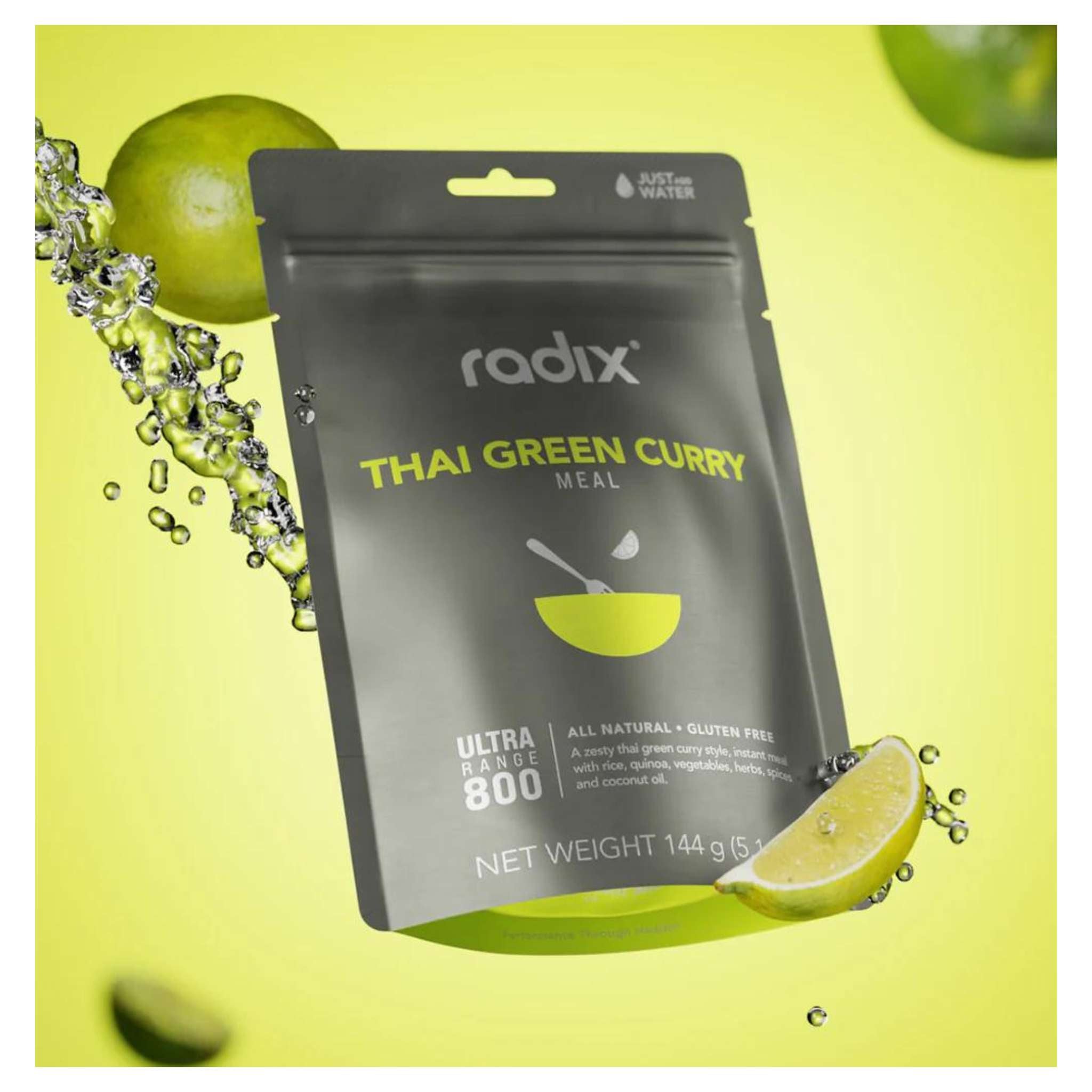 Radix Nutrition Ultra 800kcal Main Meal - Thai Green Curry – Further Faster