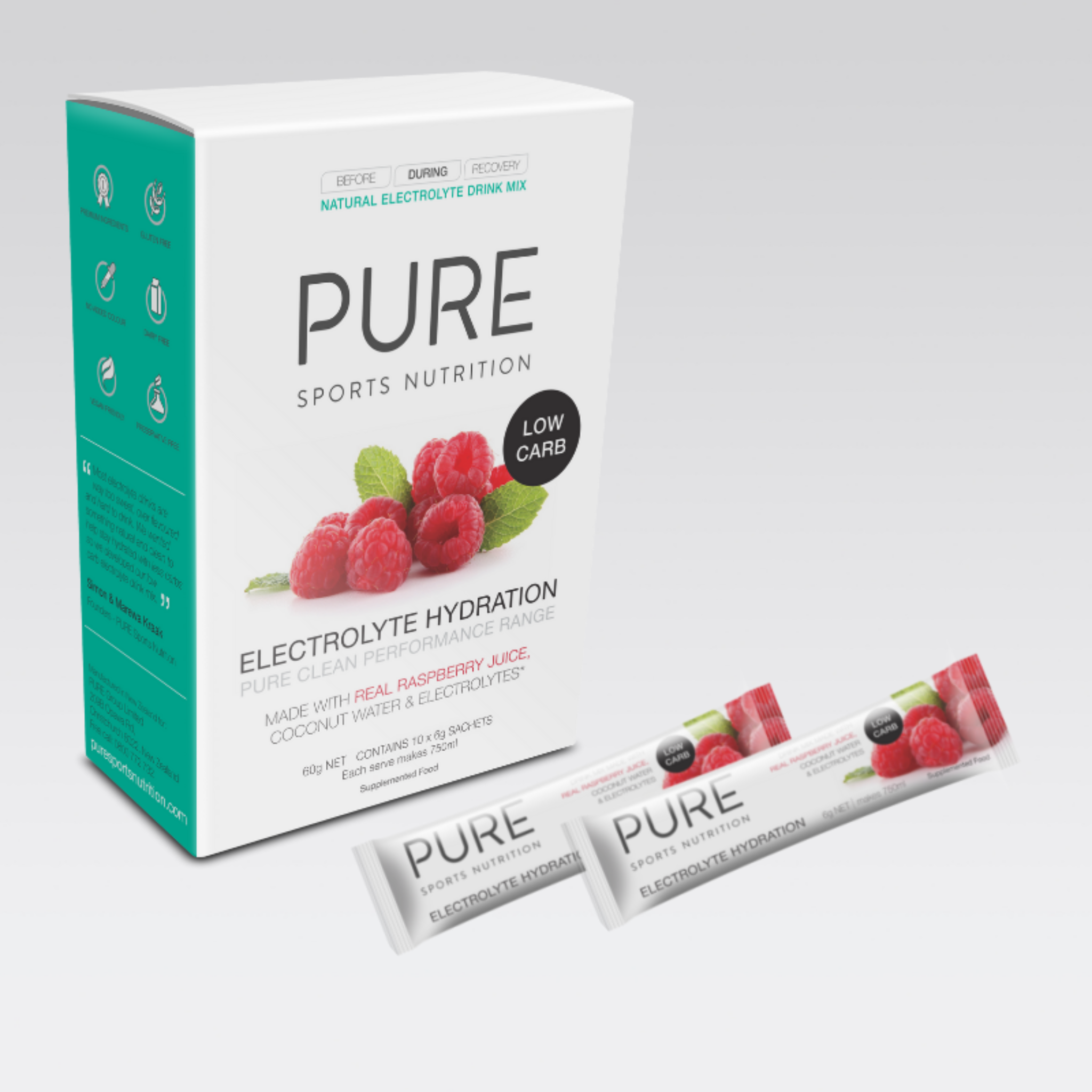 Pure Electrolyte Hydration Low Carb | Trail Nutrition NZ – Further Faster